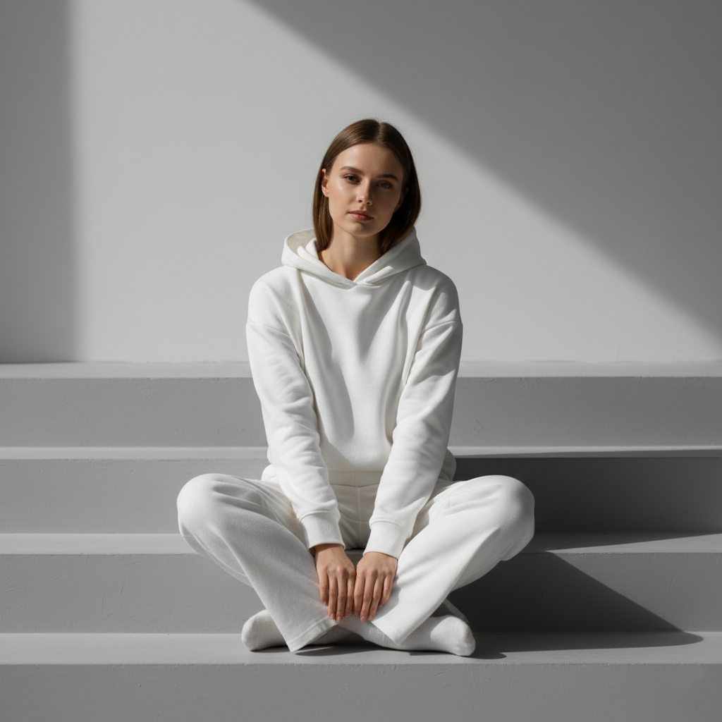 5 Posing ideas for photographs of minimalist monochrome outfits ...